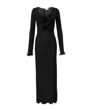 Magda Butrym Long-sleeved Dress - Black