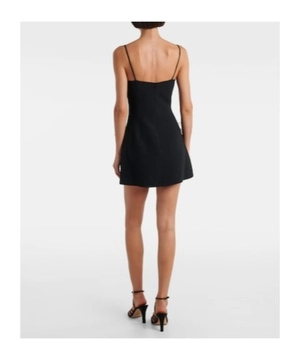 David Koma Feather-trimmed Mini Dress