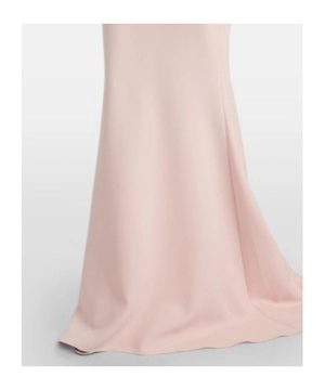 SAFIYAA LONDON Loura Draped Ruffled Crepe Dress