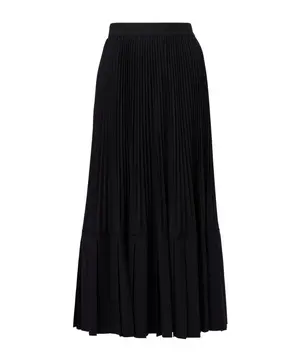 Junya Watanabe Pleated Skirt - Black