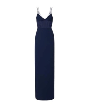 David Koma Tulle-trimmed Bustier Dress - Black