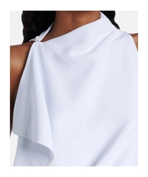 Proenza Schouler Devyn Crepe Draped Maxi Dress