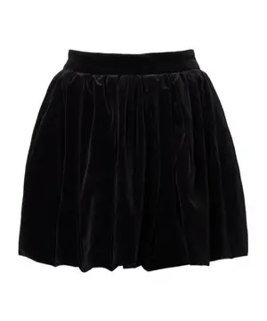 PATOU Velvet Mini Skirt - Black