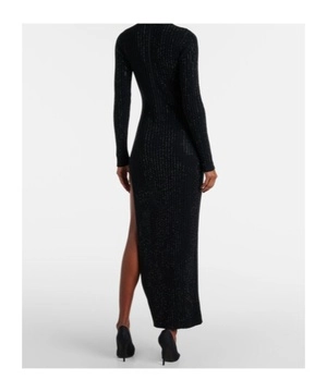 David Koma Embellished Knitted Midi Dress