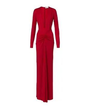 Victoria Beckham Gathered Gown - Red
