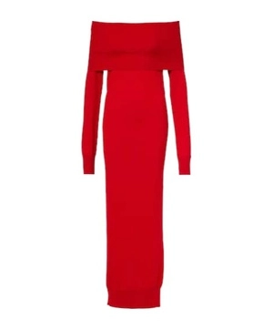 Stella McCartney Virgin Wool Maxi Dress - Red
