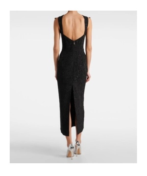 Maticevski Singular Open-back Lamé Cocktail Dress