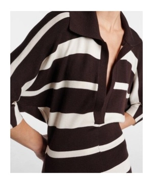 Proenza Schouler Solana Striped Wool And Silk Maxi Dress - Black