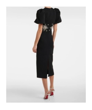 Rebecca Vallance Estella Embellished Midi Dress - Black
