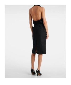 Stella McCartney Snake-effect Midi Skirt