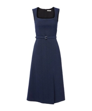 EMILIA WICKSTEAD Pinah Cotton-blend Bouclé Midi Dress - Blue
