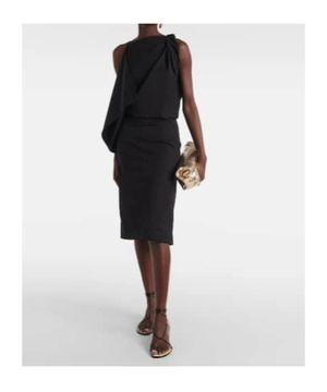 Proenza Schouler Elena Draped Wool-blend Midi Dress