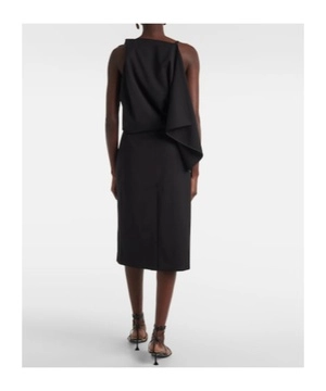 Proenza Schouler Elena Draped Wool-blend Midi Dress