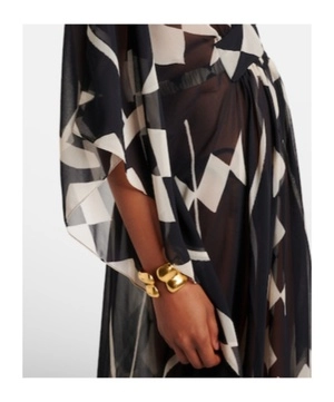 Johanna Ortiz Printed Georgette Maxi Dress