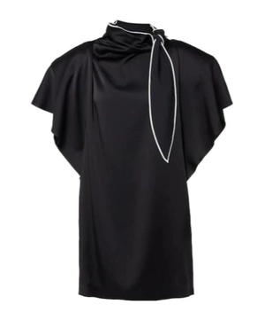 Stella McCartney Draped Minidress - Black