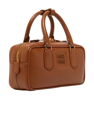 Miu Miu Zipper Shoulder Bag - Brown