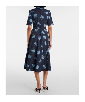 EMILIA WICKSTEAD Floral Cotton Shirt Dress