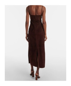 Johanna Ortiz Suede Midi Dress
