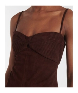 Johanna Ortiz Suede Midi Dress