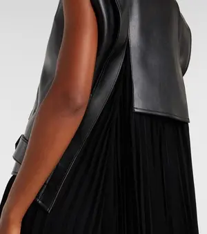 Junya Watanabe Pleated Detail Zip-up Dress