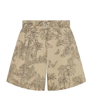 Dior Drawstring Shorts - Nude