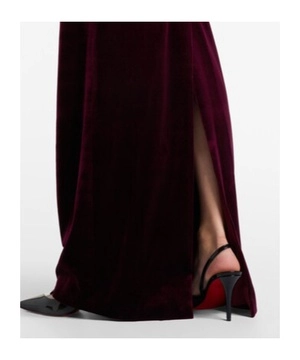 Monique Lhuillier Strapless Velvet Gown