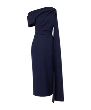 ROKSANDA Mait Pleated Crepe Dress - Black