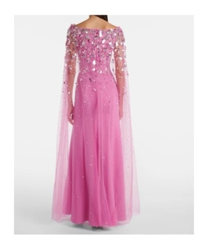 Jenny Packham Bittersweet Beaded Caped Gown