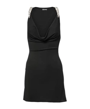 David Koma Crystal-embellished Minidress - Black
