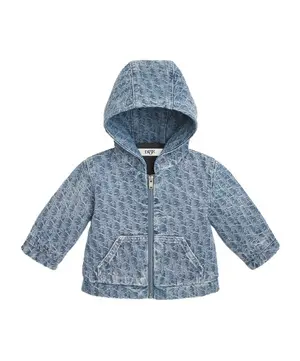 Dior Baby Zip-up Hooded Jacket - Blue