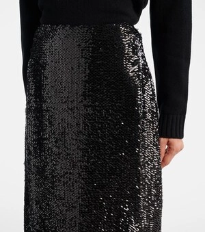 EMILIA WICKSTEAD Sequined Pencil Skirt