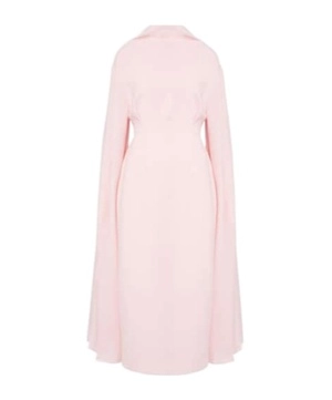 ROKSANDA Nour Draped Crepe Midi Dress - Pink