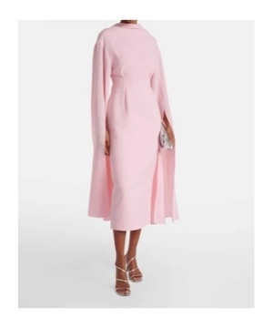 ROKSANDA Nour Draped Crepe Midi Dress