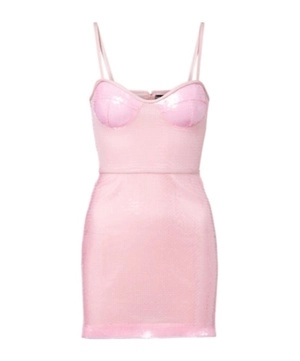 David Koma Sequined Minidress - Pink