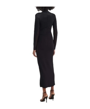 Stella McCartney Mesh-paneled Knitted Maxi Dress