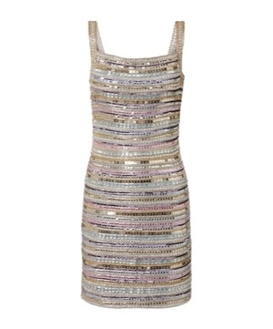 Jenny Packham Nancy Embellished Minidress - Nude