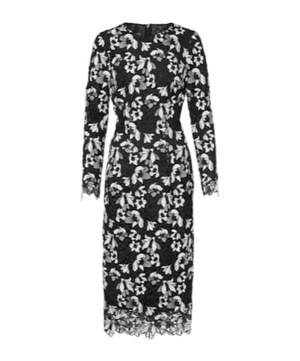 Monique Lhuillier Satin Gown - Black