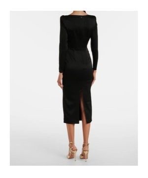 Alex Perry Asymmetric Draped Midi Dress