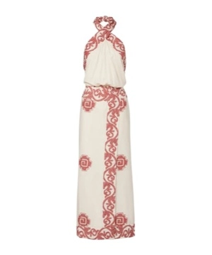 Johanna Ortiz Printed Cotton Midi Dress - White