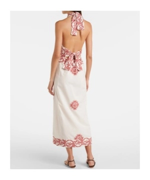 Johanna Ortiz Printed Cotton Midi Dress