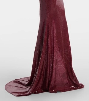 Alex Perry Sequined Corset Gown