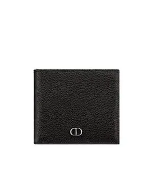 Dior Cd Icon Bifold Wallet - Black