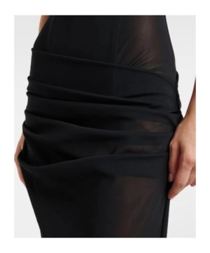 Alex Perry Sheer Strapless Corset Dress