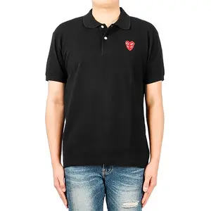 Play Comme Des Garcon Casual Polo Shirt - Black