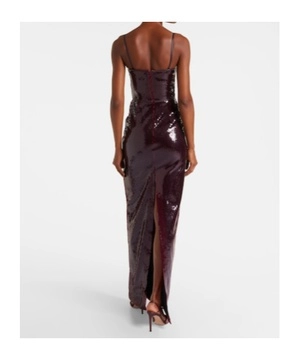 David Koma Embellished Gathered Gown