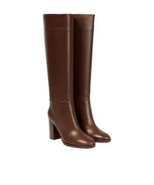 GIANVITO ROSSI Knee-high Leather Boots - Brown