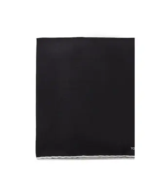 TOM FORD Embroidered Square Scarf With Logo