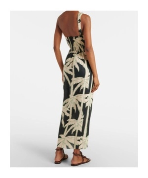 Johanna Ortiz Printed One-shoulder Midi Dress