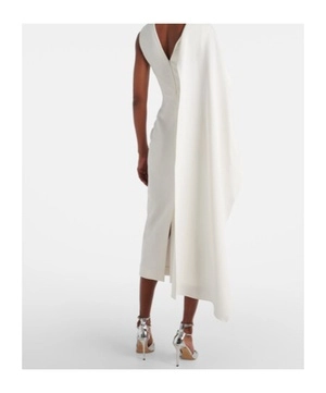 ROKSANDA Bridal Edith Draped Crêpe Midi Dress