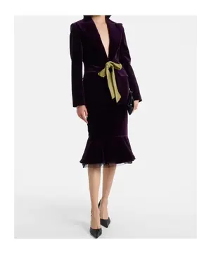 Nina Ricci Ruffled Midi Skirt